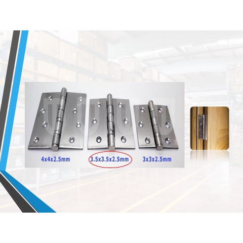 304 STAINLESS STEEL DOOR HINGES 3*3*2.5,3.5*3.5*2.5,4*4*2.5(1pairs) | Shopee Philippines