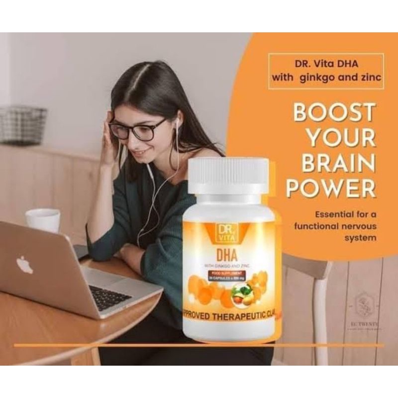 Dr. Vita DHA with Ginkgo and Zinc (For Adult & Elderly) - Memory Enhancer | Shopee Philippines