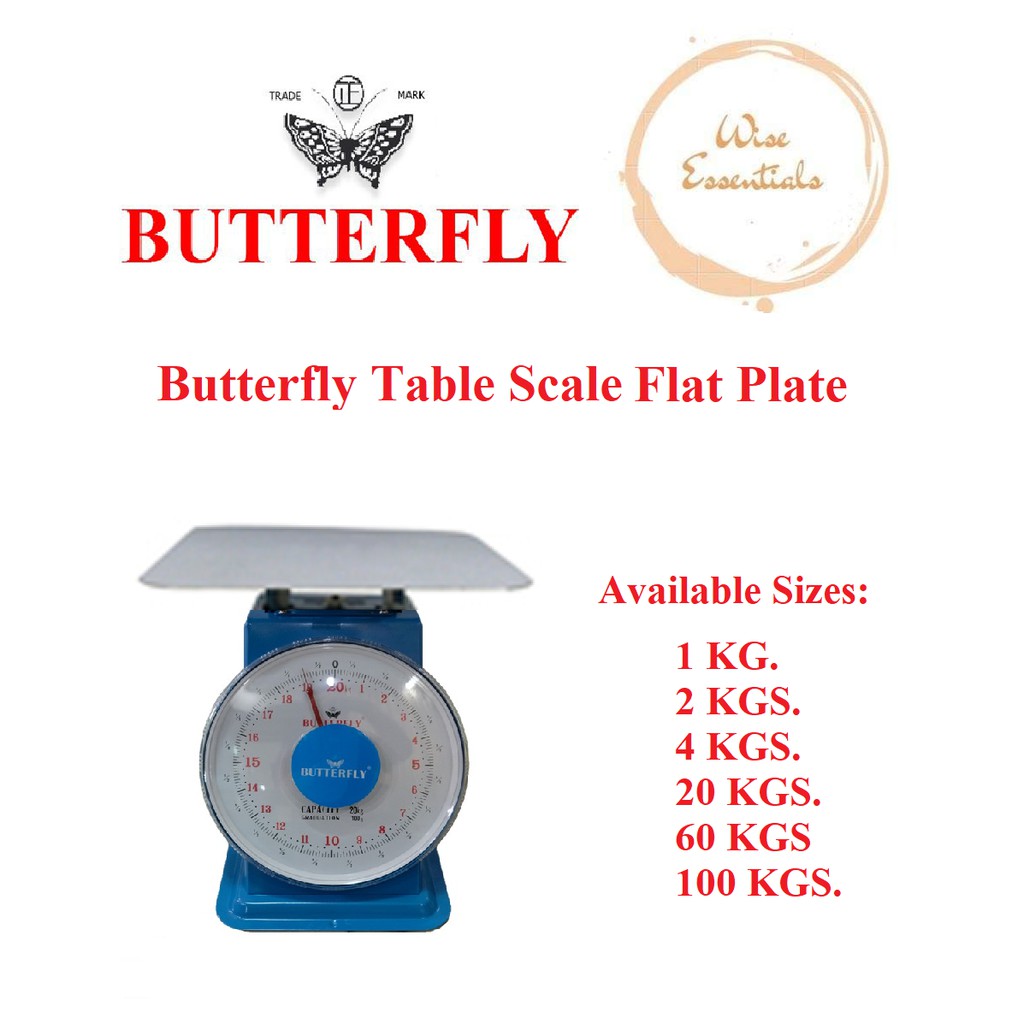 BUTTERFLY Table Scale Flat Plate 60KGS & 100KGS | Shopee Philippines