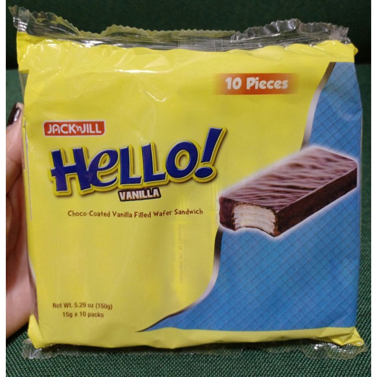 Jack'nJill Hello Wafer Choco Coated 15g x 10 packs | Shopee Philippines