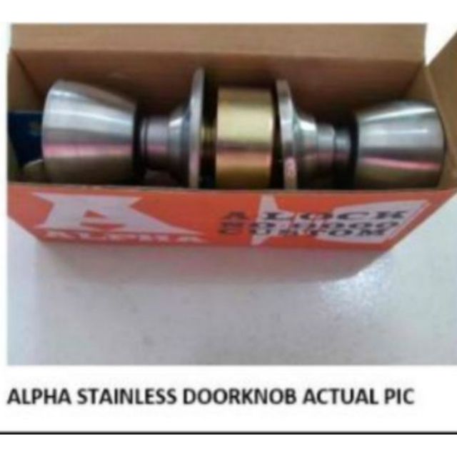 Alpha Stainless Doorknob Door Lock Door Knob Lockset with Keys 588 SS ...