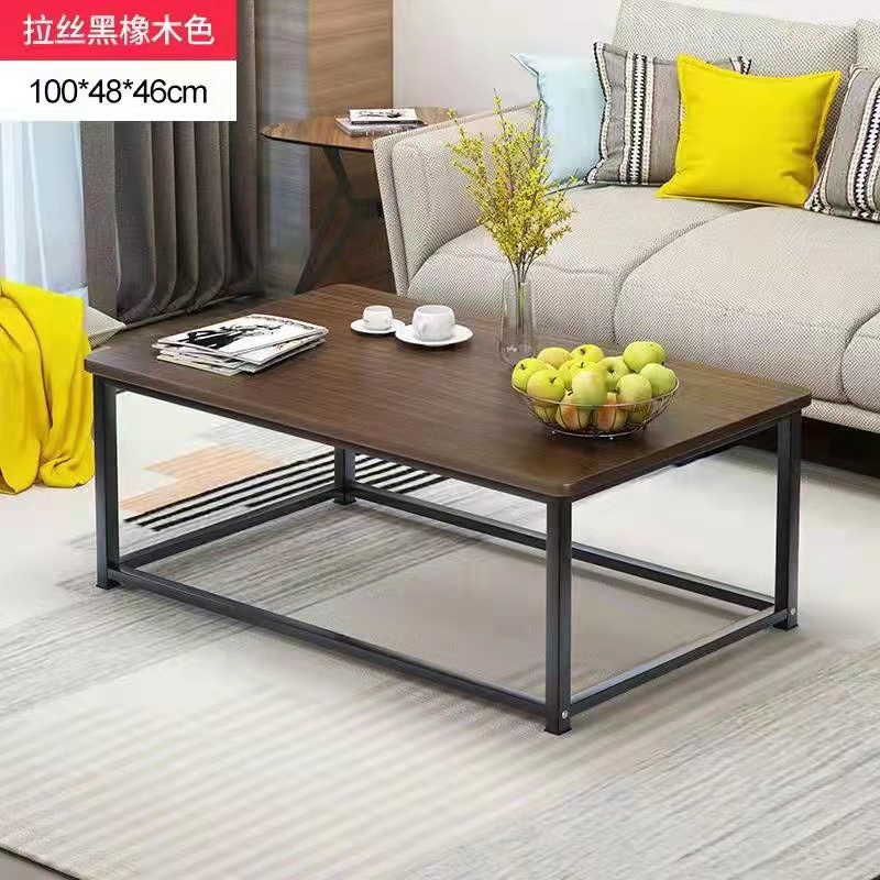 Coffee Table Metal Frame Wood Top Tea Table for Table for Living Room ...