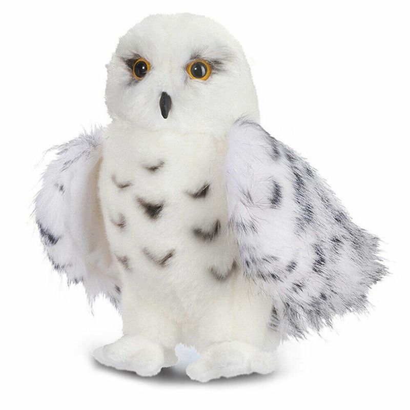 Snowy Wizard Lively Owl Plush Toy Adorable Soft Stuffed Doll For Joy ...