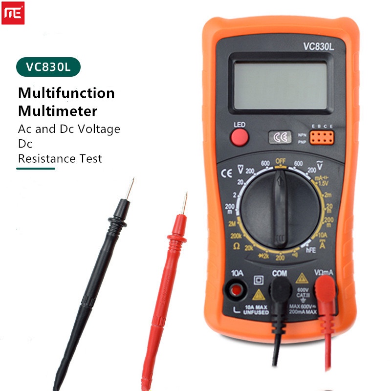 VC830L 600V LCD Digital Multimeter Tester Electrical Tester Multitester ...