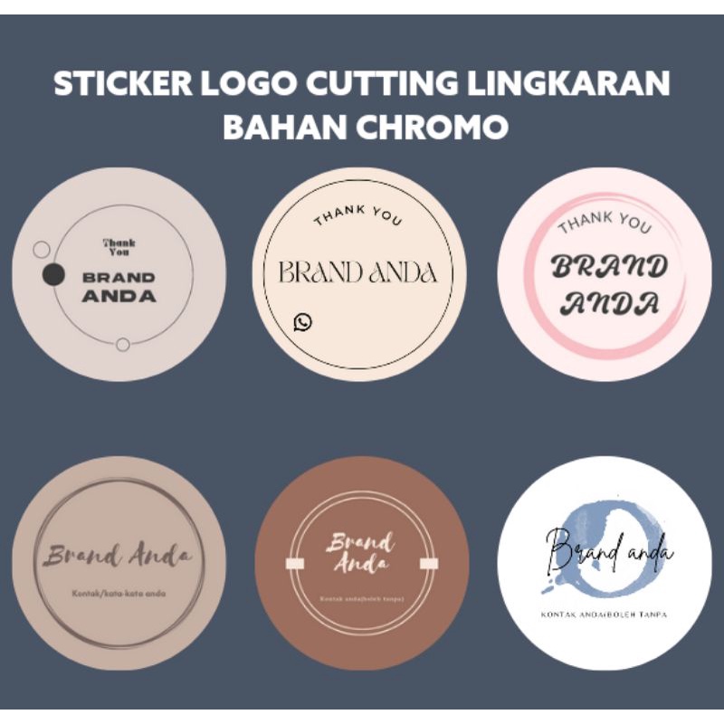 Round LOGO STICKER / CIRCLE OLSHOP STICKER / CIRCLE LOGO STICKER ...