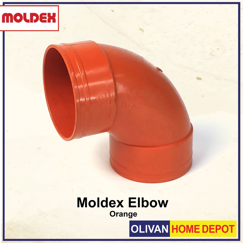 MOLDEX Orange Fittings Elbow Drain, Waste & Vent (DWV) Sanitary Piping ...