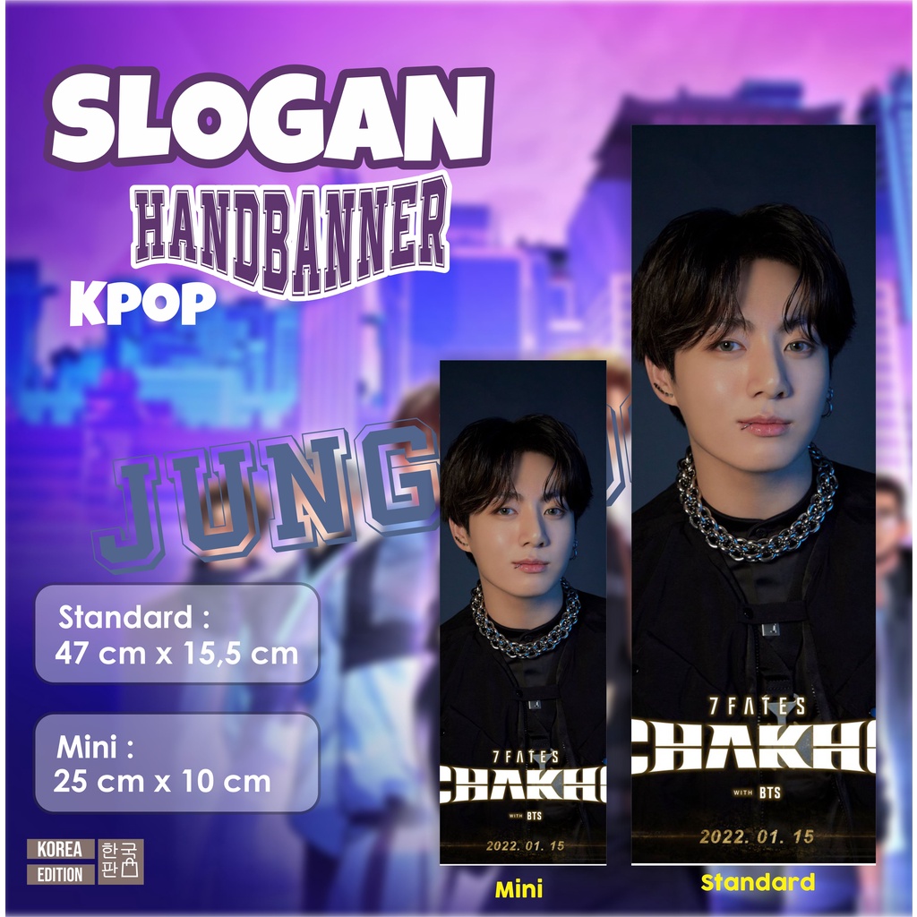 HIASAN DINDING Hand Banner Slogan Kpop Member BTS NCT New Cheering Fan ...