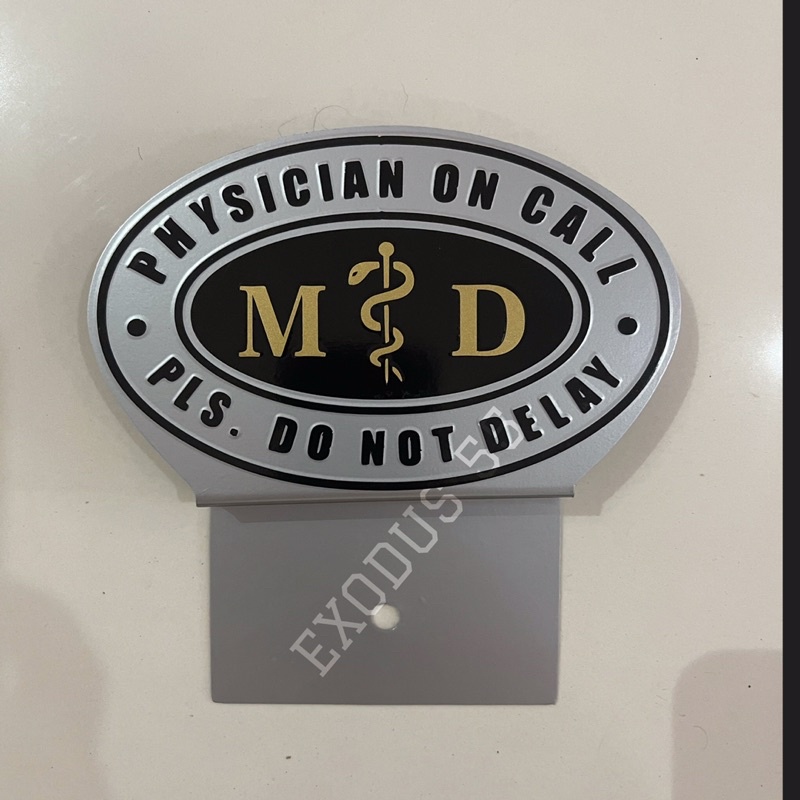 MD Physician / Doctor On Call Car Emblem Badge – Exterior Auto ...
