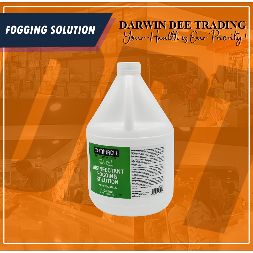 DISINFECTANT FOGGING SOLUTION 1 GALLON | Shopee Philippines