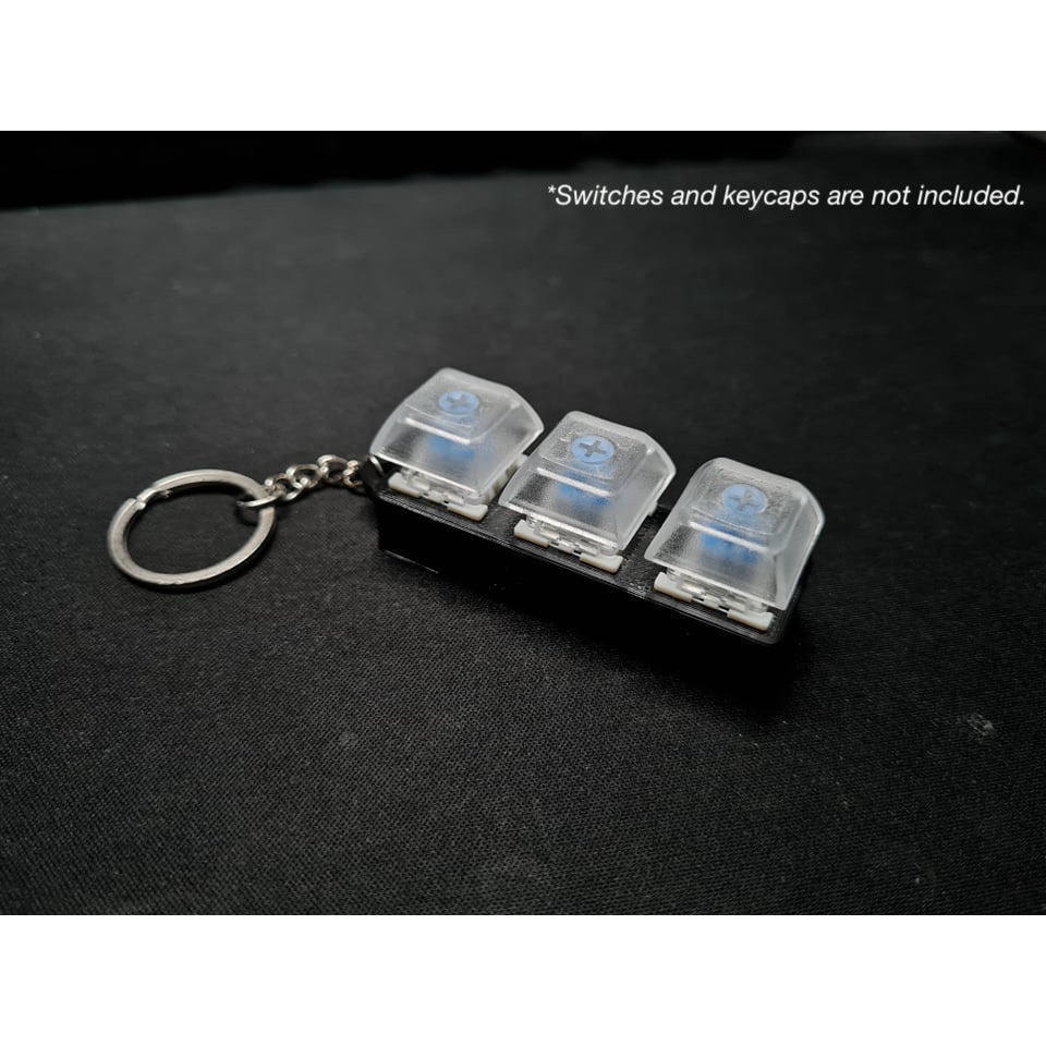 3D Printed Mechanical Keyboard Switch Fidget Keychain Slot Trio (3 ...