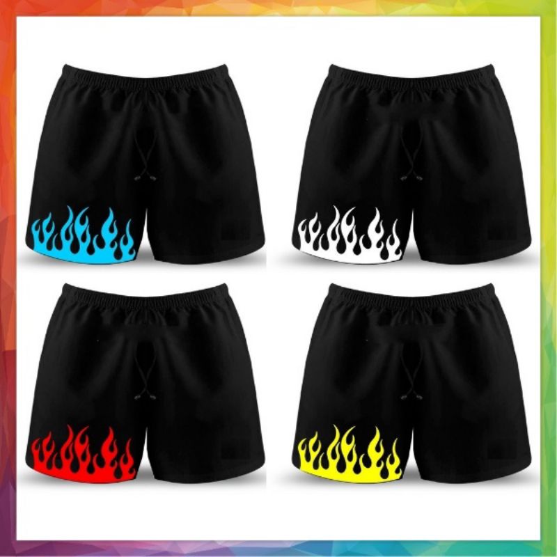 Children's ap motif boxer/Fire Shorts/Adult Men's Fire Boxers/jumbo Men ...