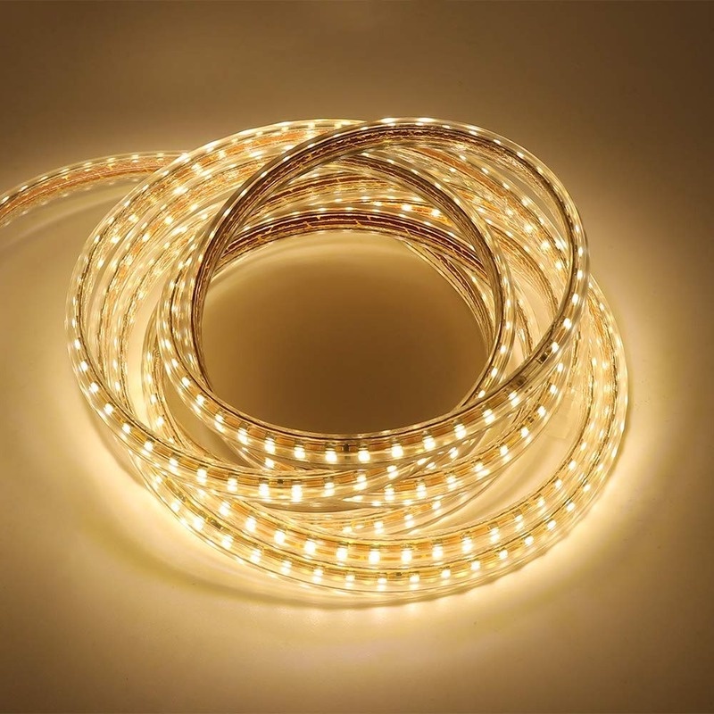 15 Meter w/ Plug LED Strip Light SMD 5050 IP65 AC220V Waterproof Tape ...