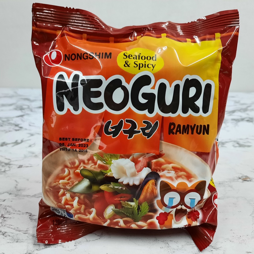 Korean Mama Noguri UDON SEAFOOD NEOGURI SPICY Flavour Instant Noodle ...