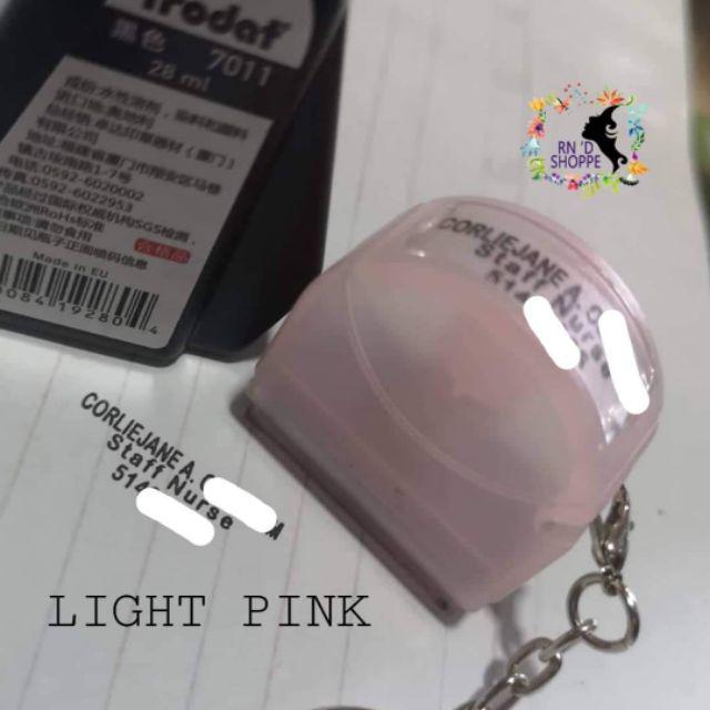 Personalized Neon Self Inking Name Stamp (free layout) | Shopee Philippines