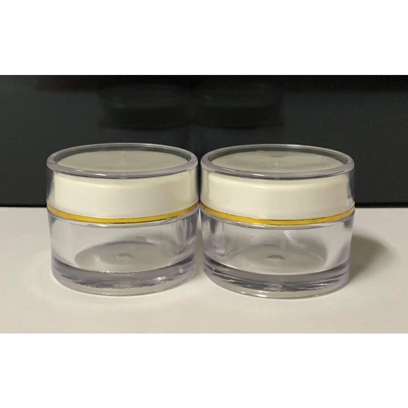 15g jar (acrylic jar) with gold lining | Shopee Philippines