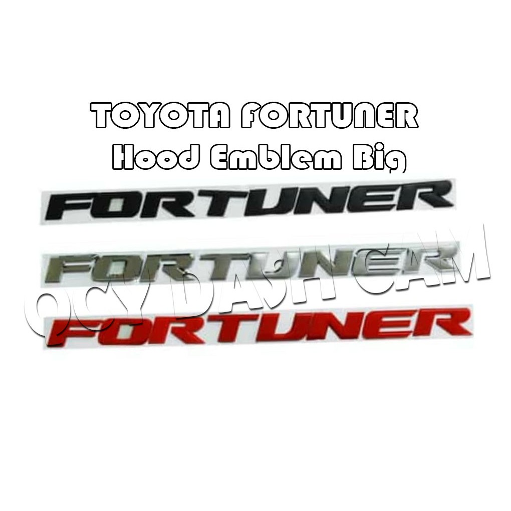 TOYOTA FORTUNER Hood Emblem Big | Shopee Philippines
