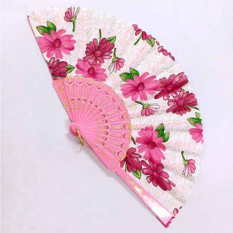 Pamaypay o Abanico Floral/ Flower Design Folding Fan | Shopee Philippines