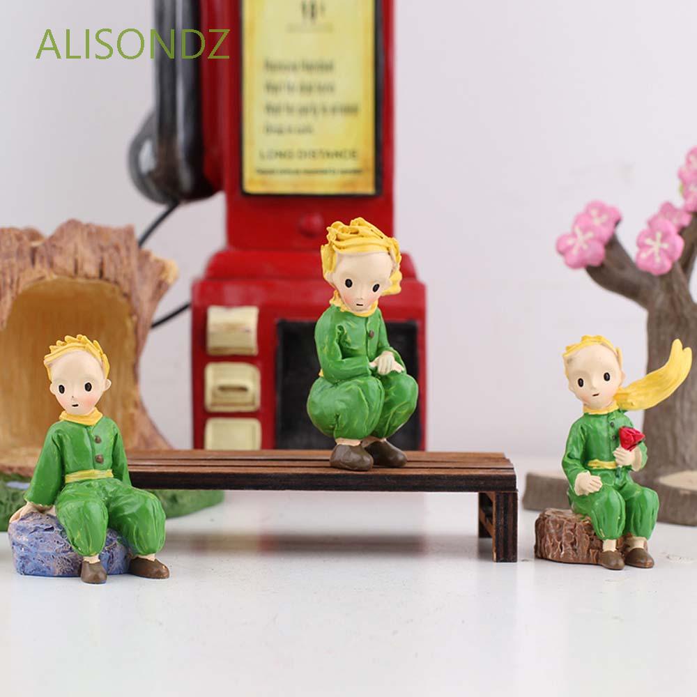 ALISONDZ Creative Figurines Cute Ornaments The Little Prince DIY Resin ...