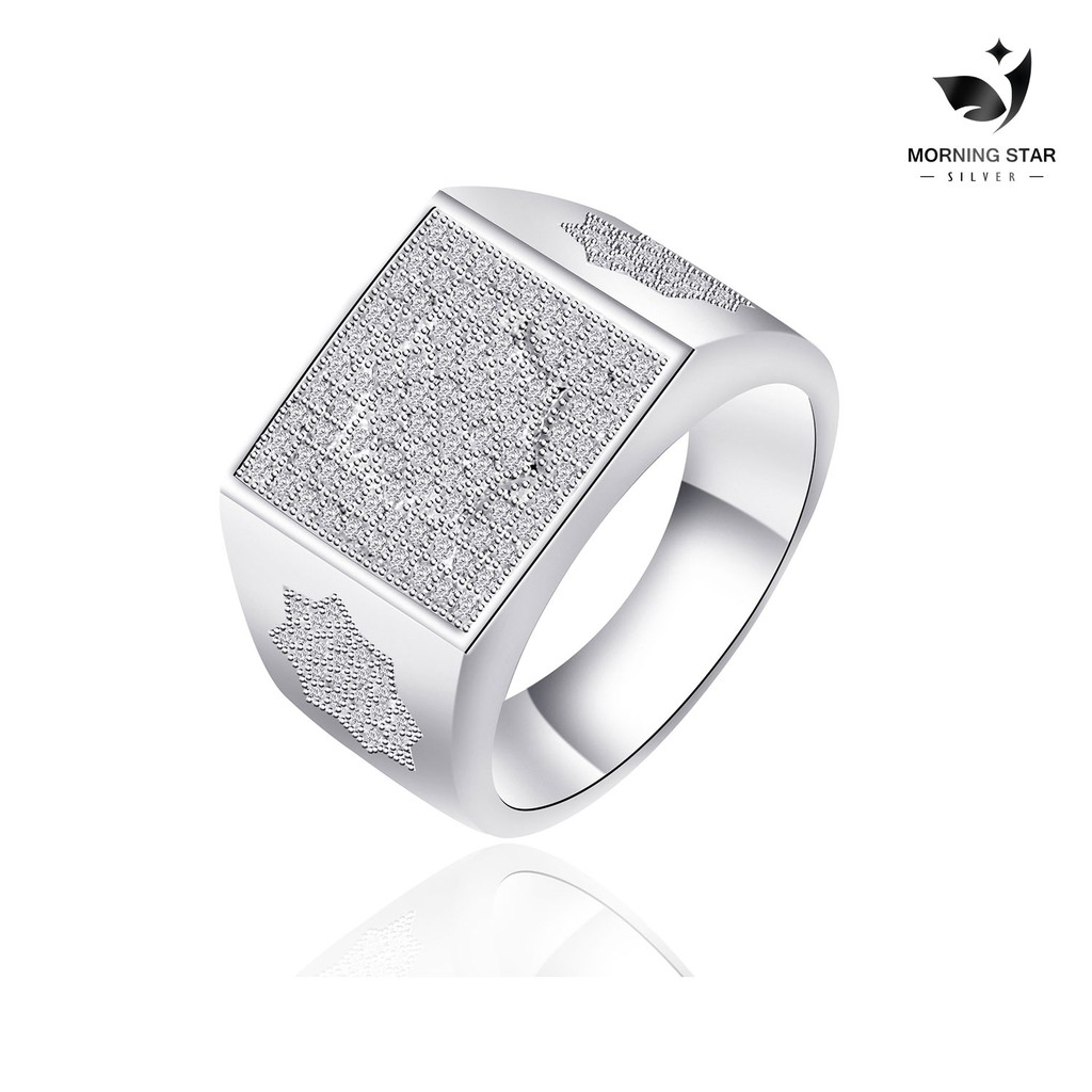 Morning Star Top Silver 925 Italy Silver Silver Ring For Man RMS294 ...