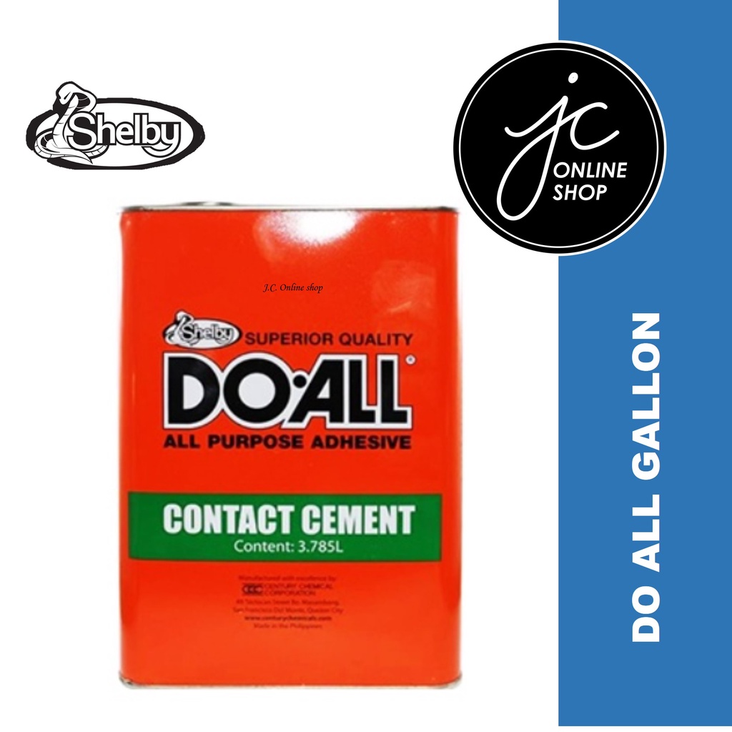 Shelby Do All Rugby Contact Cement ( Gallon) | Shopee Philippines