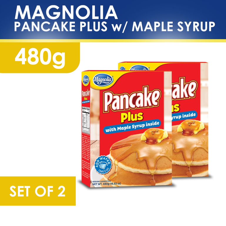 Magnolia Pancake Plus with Maple Syrup (2x480g) | Shopee Philippines