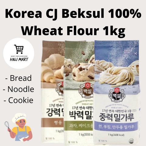 CJ BEKSUL FLOUR & GRAVITY FLOUR FOR BAKING 1KG (PLAIN FLOUR/SOFT FLOUR ...