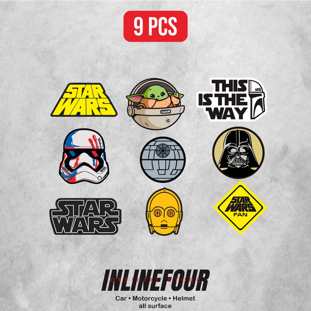 Starwars STICKER PACK STAR WARS TUMBLR FASHION CUTE For CASE LAPTOP HP ...