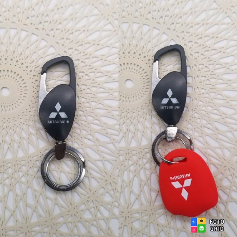 mitsubishi keychain keyholder montero, mirage, lancer, outlander ...