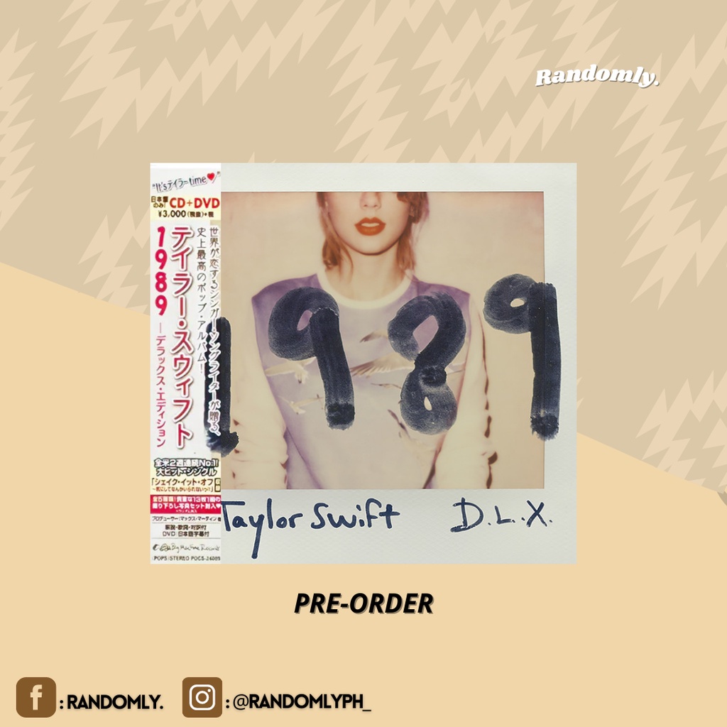Taylor Swift - 1989 Deluxe (Japan Edition) (Sealed CD/Album) | Shopee ...