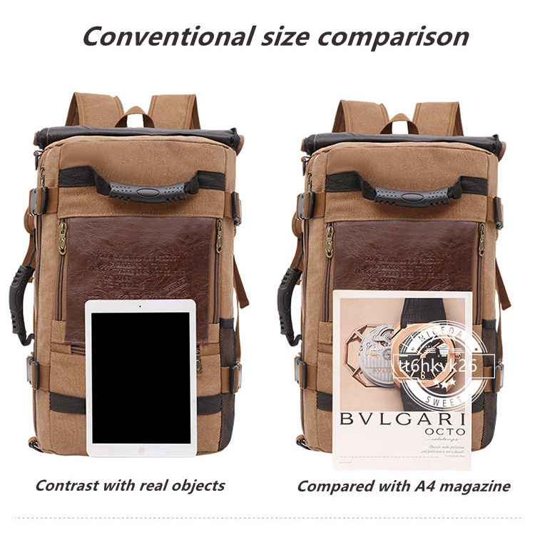 Multifunctional Unisex Men's Backpack 3 in 1 Card Holder Fashion Travel ...