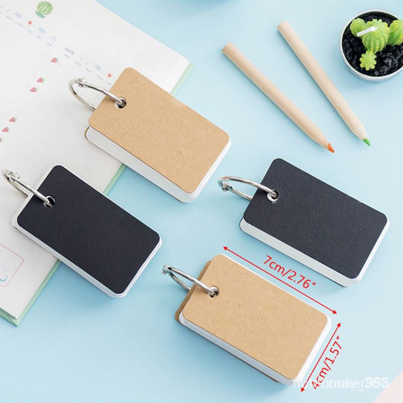100 Pages Notepad Word Study Card Portable Memo Pad Loose Leaf Notes ...