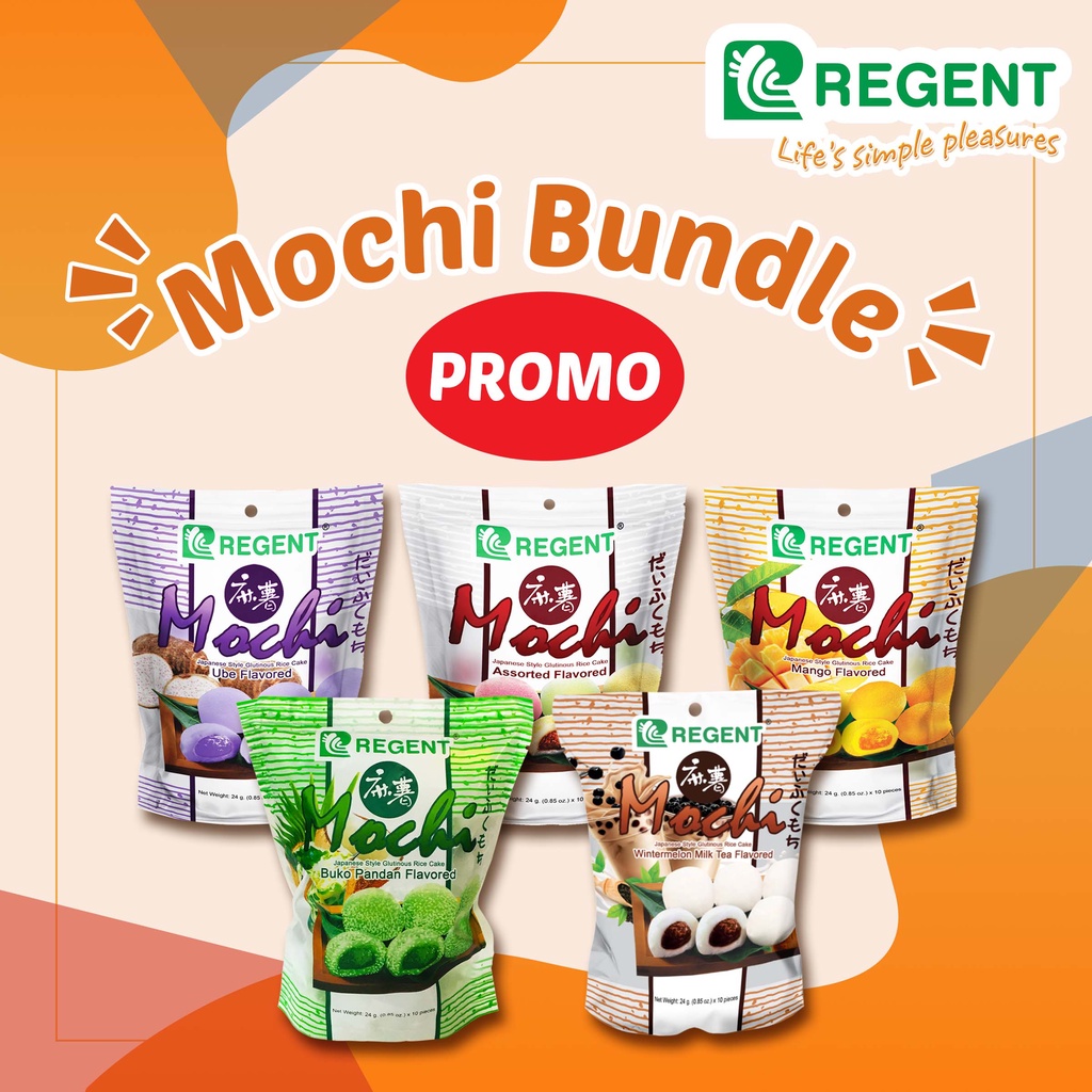 Regent Foods Mochi Bundle Promo 2 (Mochi Assorted, Mango, Ube, Buko ...
