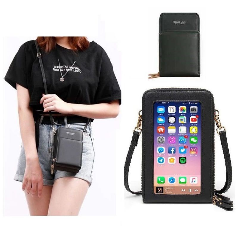 CUTE SLING CELLPHONE WALLET WITH TOUCH SENSOR | Shopee Philippines