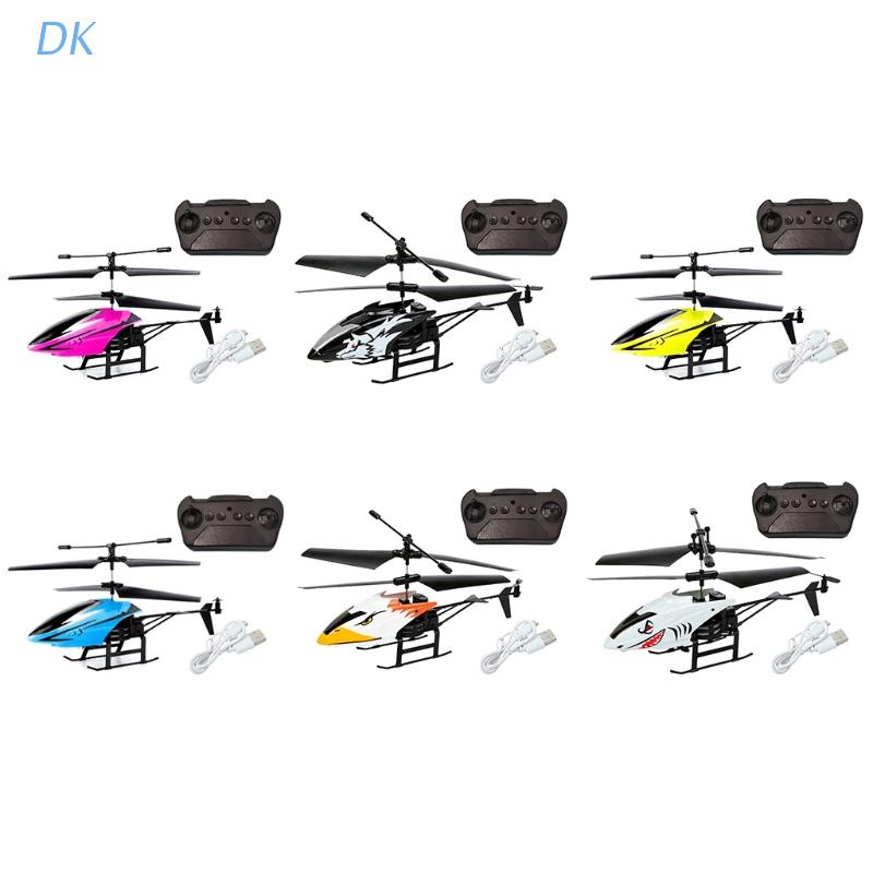 DK 2 Channel Mini USB RC Helicopter Remote Control Aircraft Drone Model ...
