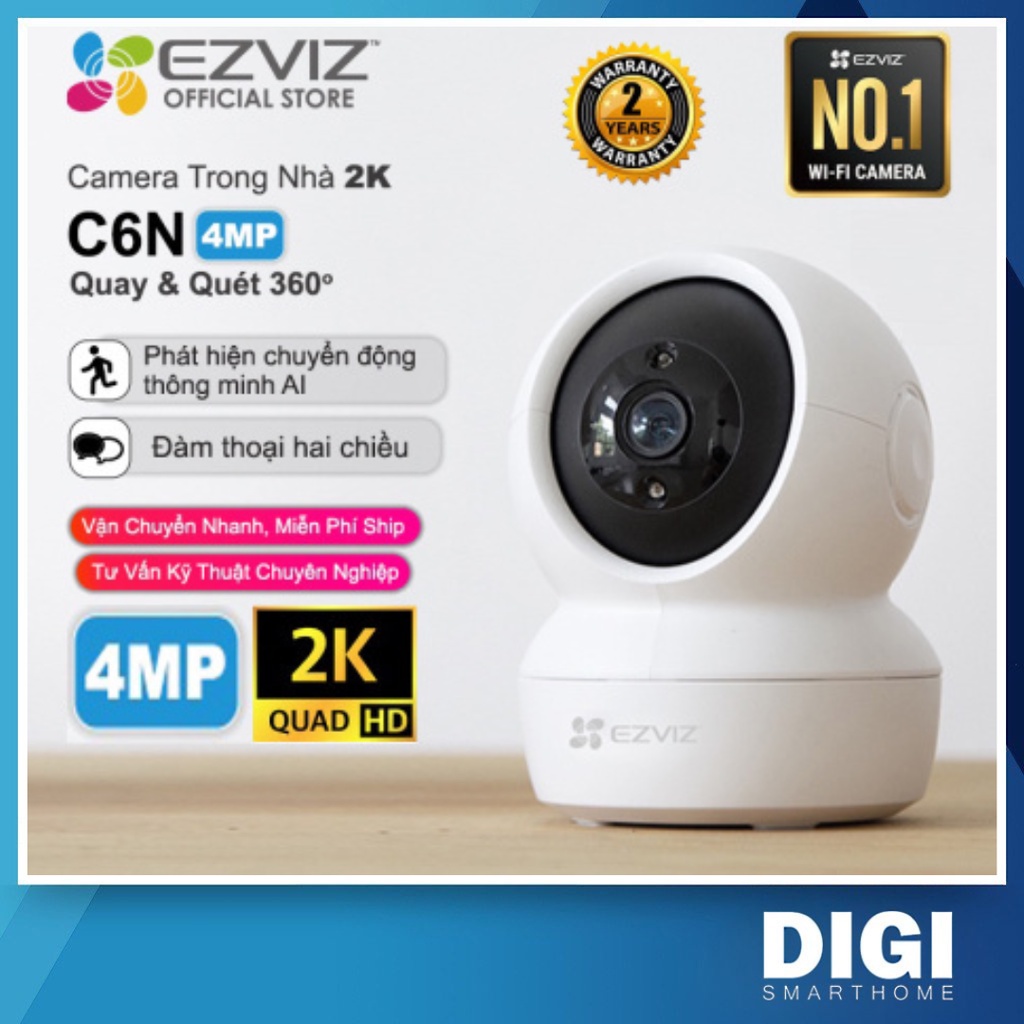 Ezviz C6N PRO 3MP Wifi Camera, TY1 PRO 4MP, H6C PRO 4MP, C6N 4MP, 360 Degree Rotation, 2-Way ...
