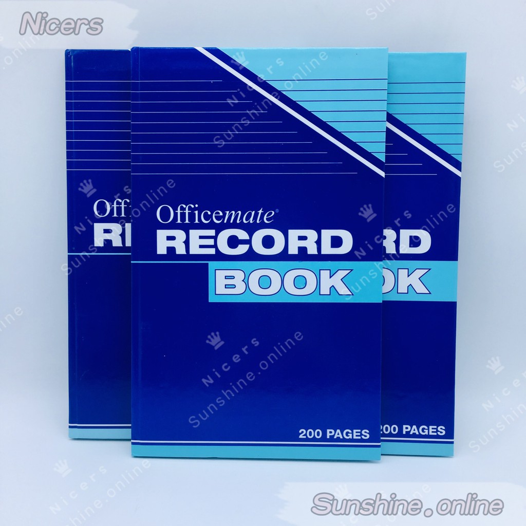 200pages Officemate Record book | Shopee Philippines