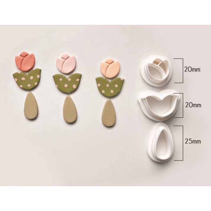 POLYMER CLAY EARRINGS CUTTER SET (DAFFODIL) | Shopee Philippines