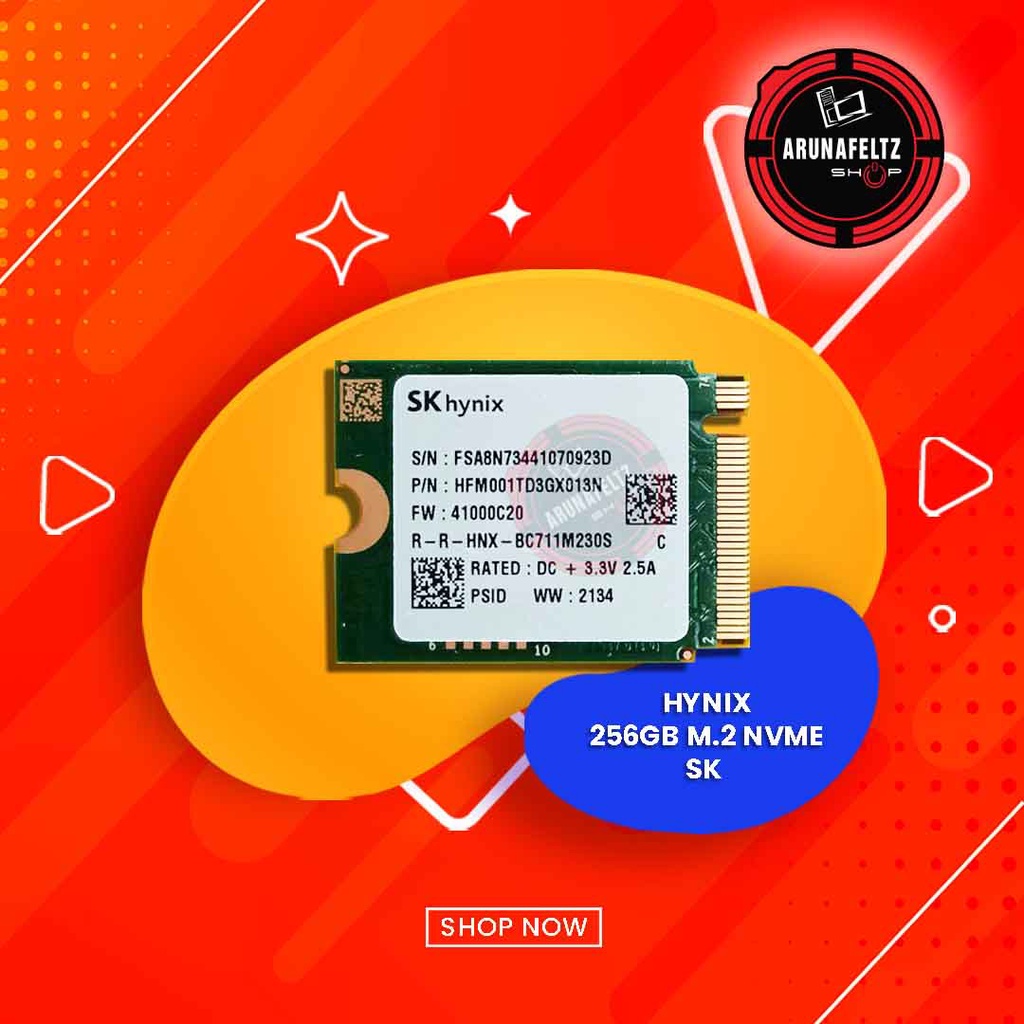 SK HYNIX 256GB M.2 PCI-e NVME SSD Internal Solid State Drive 30mm 2230 ...