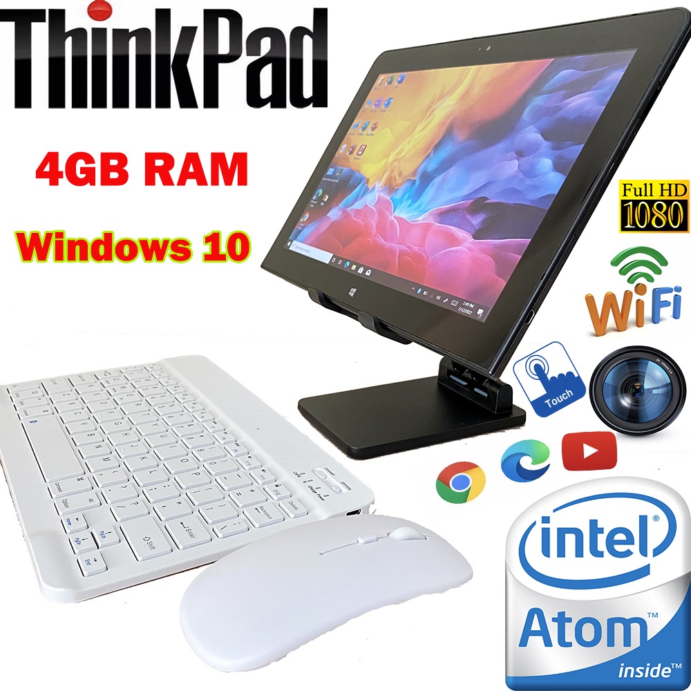 Lenovo ThinkPad Intel Z3795 Quad Core 1.6Ghz 4GB RAM 128GB Windows 10 ...