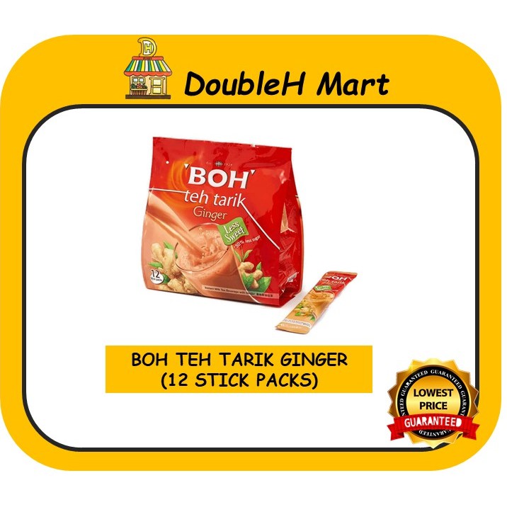 BOH Teh Tarik Instant Milk Tea Beverage with Ginger 26g x 12 Sachets ...