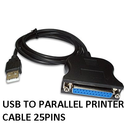USB to 25 Pin DB25 Parallel Printer Cable Adapter Cord Converter ...