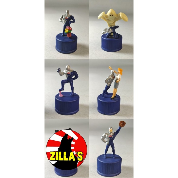 PEPSIMAN BOTTLE CAP ACTION FIGURE COLLECTIBLES BATCH 1 | Shopee Philippines