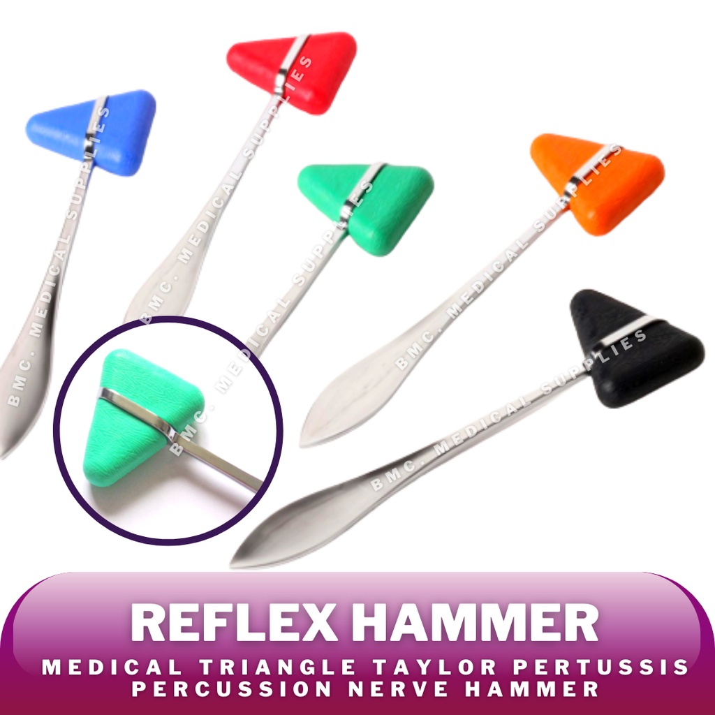 Reflex Hammer (Colored) - Medical Triangle Taylor Pertussis Percussion ...
