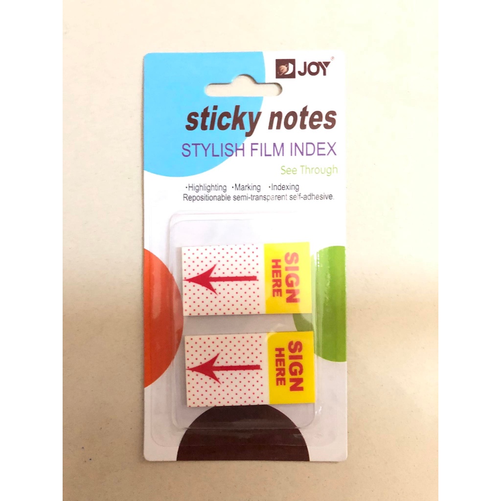 Joy Sticky Notes Arrow Sign Here | Shopee Philippines