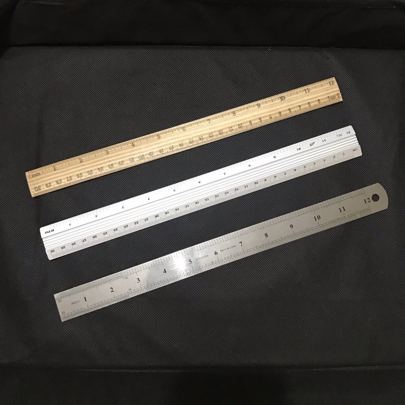 Straight Edge Ruler / Triangular Scale Rule - Stainless Steel / Hard ...