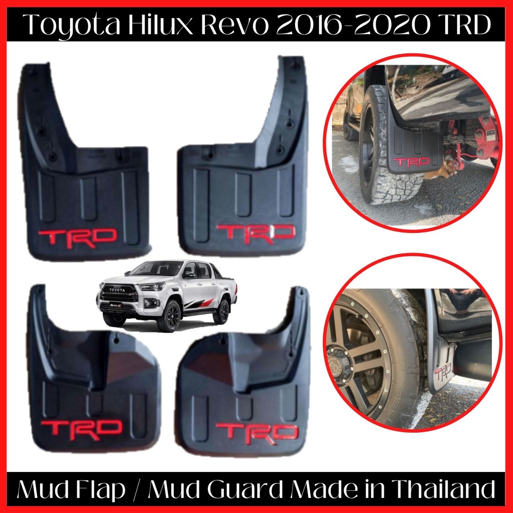 Toyota Hilux Revo 2016-2020 TRD Mud Flap / Mud Guard Made in Thailand ...