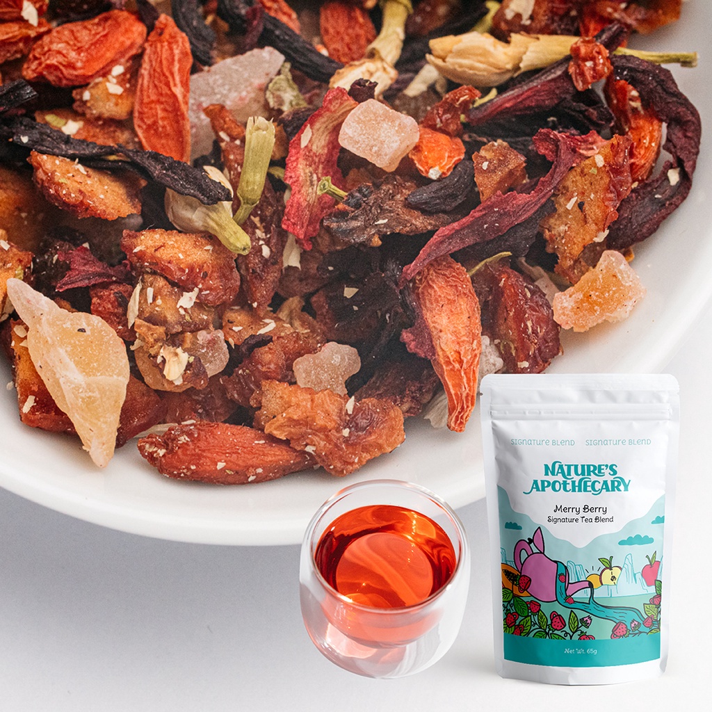 Nature's Apothecary Merry Berry Signature Tea Blend Loose Leaf Tea ...