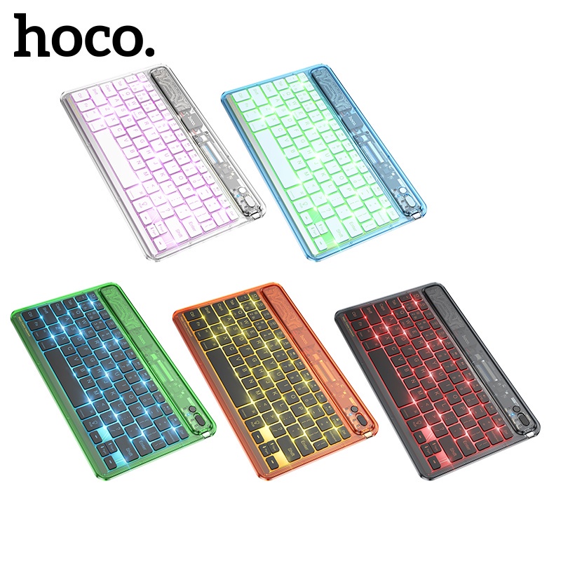 HOCO S55 Transparent Explorer Wireless Bluetooth Keyboard Gaming ...