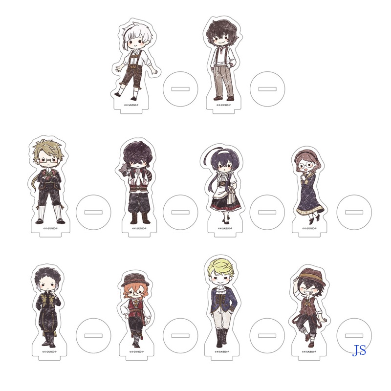 JS Anime Bungo Stray Dogs Figure Mini Cute Dazai Chuuya Action Figures ...