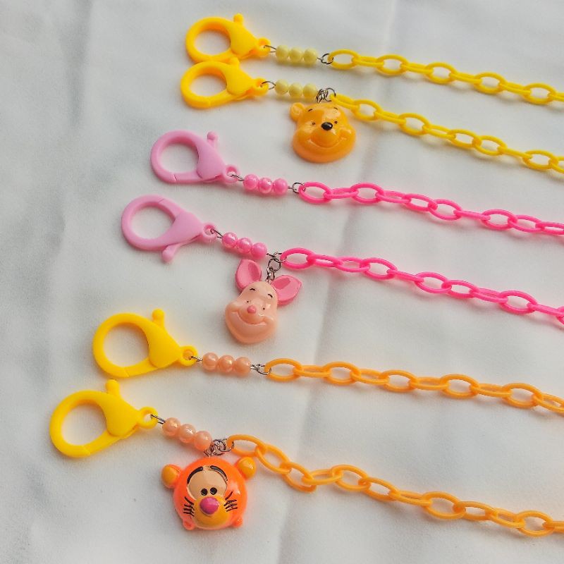 Disney Winnie The Pooh Piglet Tiger Chain Mask Chain Mask Chain Mask ...